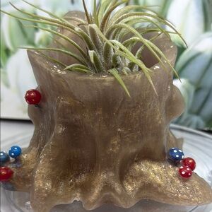 Handmade | Office | Whimsical Brown Tree Face Planter | Poshmark